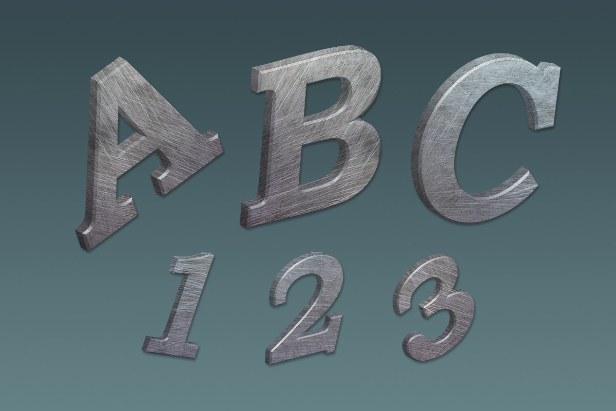 Shop Steel and Cast Iron Letters and Numbers | King Metals | King ...