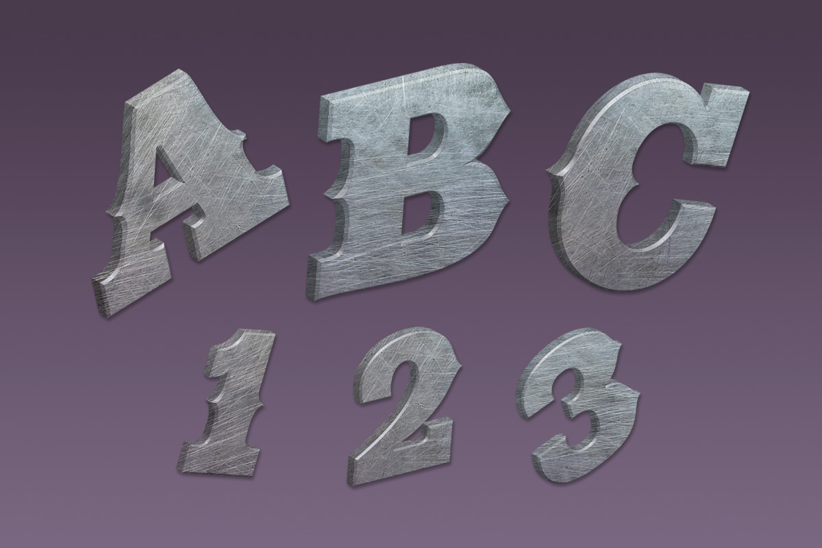 Shop Steel and Cast Iron Letters and Numbers | King Metals | King ...