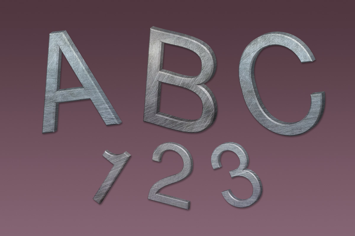Shop Steel and Cast Iron Letters and Numbers | King Metals | King ...