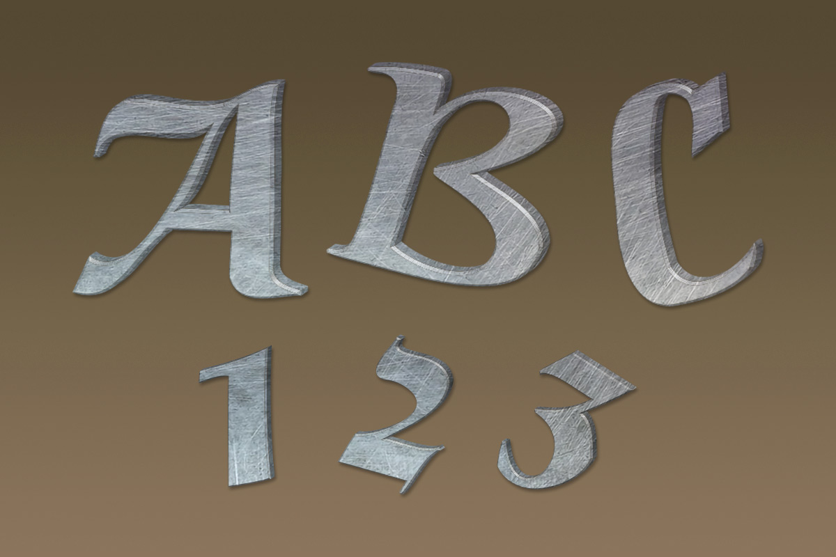 Shop Steel and Cast Iron Letters and Numbers | King Metals | King ...