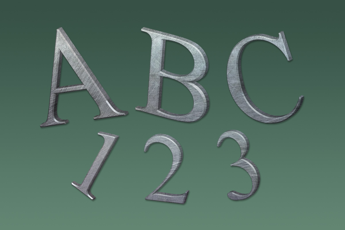Shop Steel and Cast Iron Letters and Numbers | King Metals | King ...