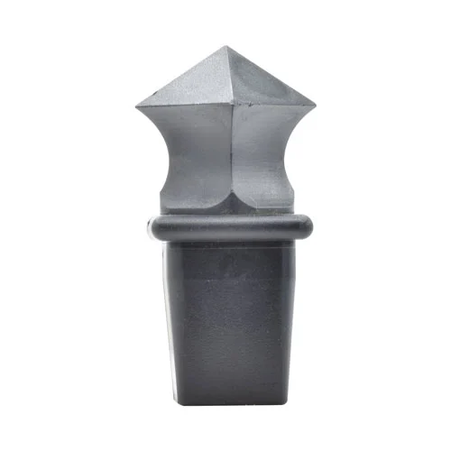 Plastic Black Finial. Fits Over 1/2" Square. Angled. .01 lbs.
