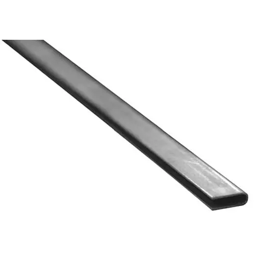 U-Edging, 1/4" opening, 12 ft, plain steel