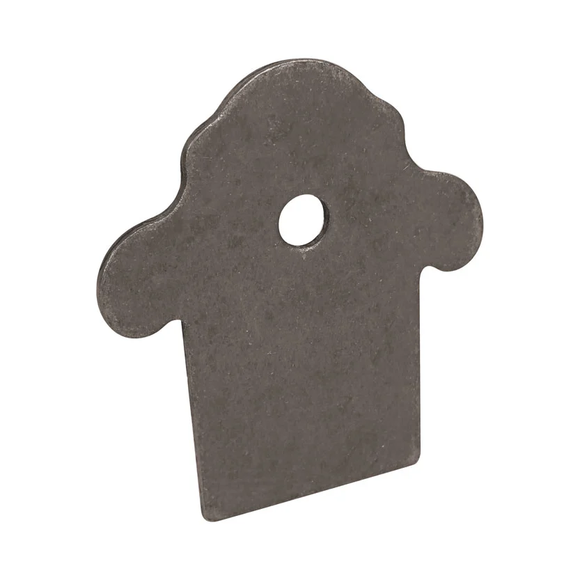 Steel Weld Tab, 7/16" Hole, 1/8" Thickness, 2" Base, 3-1/8" W, 3-1/2" H ...