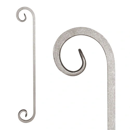 Forged Steel Scrolled Ends Baluster. 4-1/2 "W