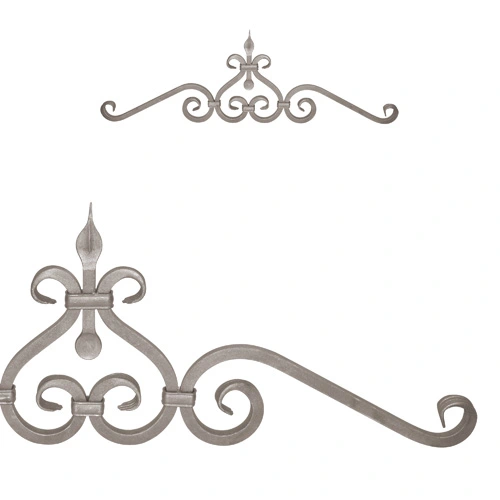Forged Steel Gate Topper. 39-3/8" W, 12-5/8" H, 11.11 lbs