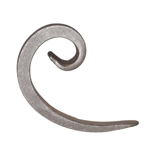 Forged Steel Scroll Component. 2-9/16" W, 5-5/16" H, .51 lbs