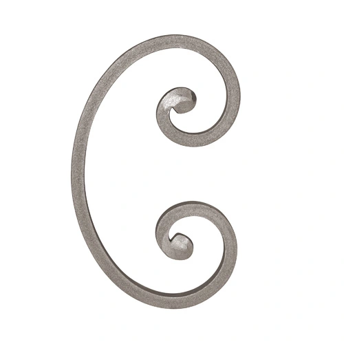 Forged Steel C Scroll with Forged Ends
