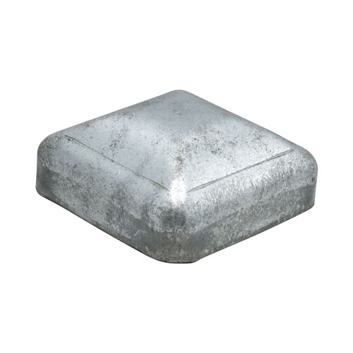 Pressed Galvanized Steel Post Cap, Fits Over 1-1/4" x 1-1/4" Sq, .034 lbs