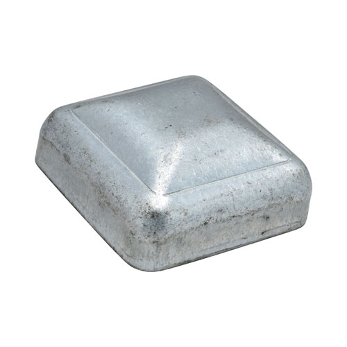 Pressed Galvanized Steel Post Cap, Fits Over 1" x 1" Sq, .020 lbs