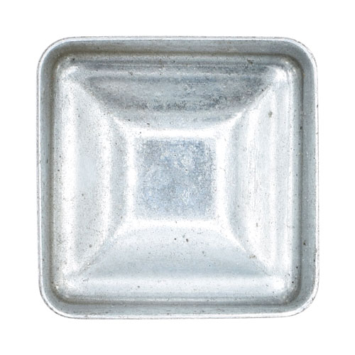 Pressed Galvanized Steel Post Cap, Fits Over 1" x 1" Sq, .020 lbs
