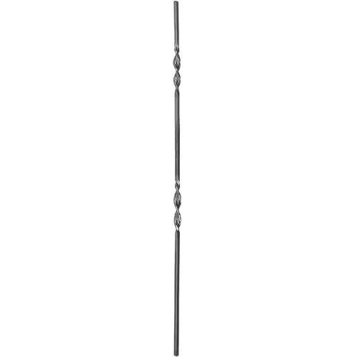 9/16 Forged Steel Balcony Baluster with Center Twist. 8-11/16" Depth ...