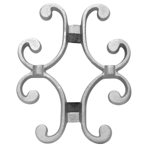 Aluminum Casting, C Scrolled Banded Design, Double Faced. Overlays 5/8 ...