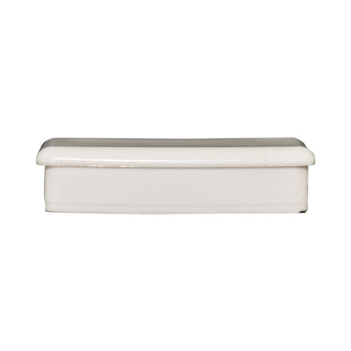 Plastic Tubing Plug, 1" x 2" Rectangular, 16 Gauge, White