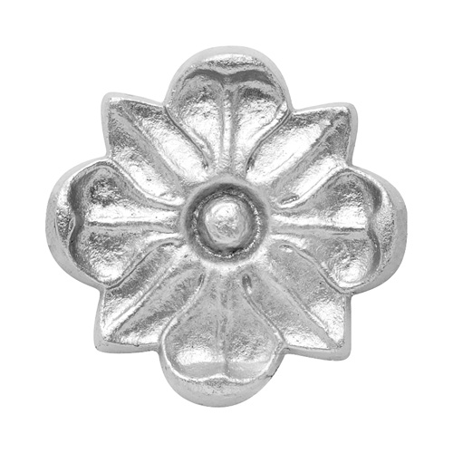 Cast Iron Rosette, Single Faced. 3-5/16" Diameter, .418 lbs