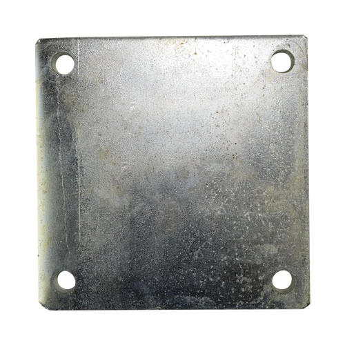 Galvanized Base Plate 6" Square 3/8" Thick