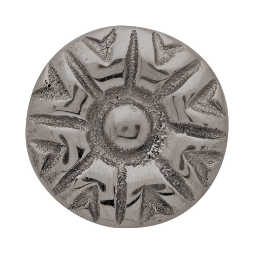 Cast Iron Rosette, Single Faced, 2-1/8" Diameter, .24 lbs