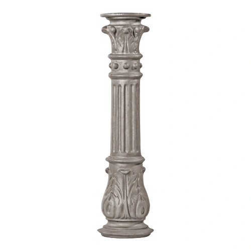 Cast Iron Post, 2-Halves, Octagonal Base. 3-15/16" Outside Base, 2-13/ ...