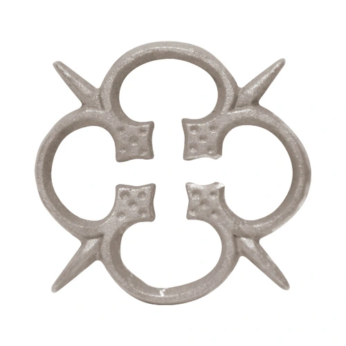 Cast Iron Romanasque Rosette, Double Faced. 6-1/4" Diameter, 1 lbs