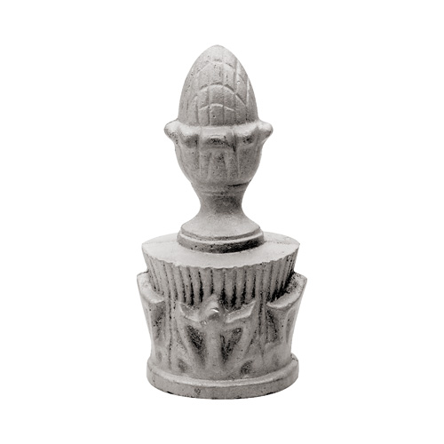 Cast Iron Crowned Pineapple Post Top. 1/4" Thickness, 5-1/2" Inner ...
