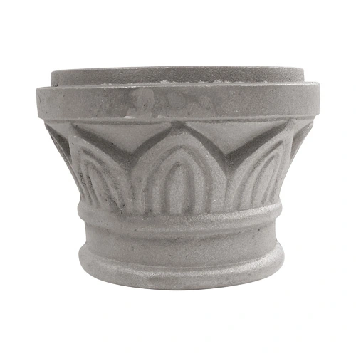 Cast Iron Post Cap, 2-Halves. 4-1/2" Inner Diameter, 8-3/4" W, 6-5/16 ...