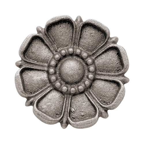 Cast Iron Rosette, Single Faced. 3-5/16" Diameter, .418 lbs