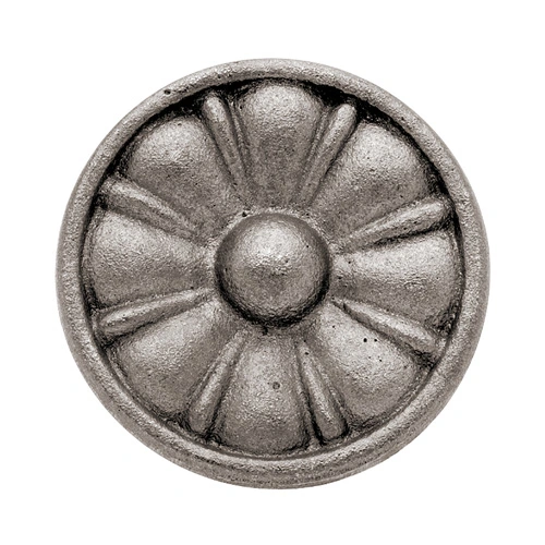 Cast Iron Rosette, Single Faced. 2-5/8