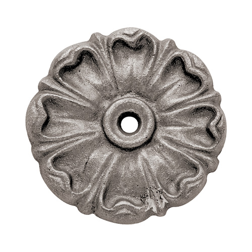 Cast Iron Rosette, Single Faced. 3-5/16" Diameter, .418 lbs