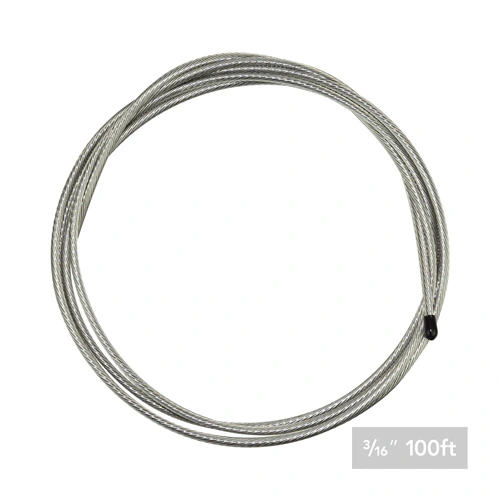 Meridian 100 Foot long 3/16" Stainless Steel Cable