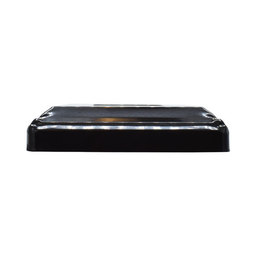 Powder Coated Black Steel Base Plate Cover, Fits 2" Posts