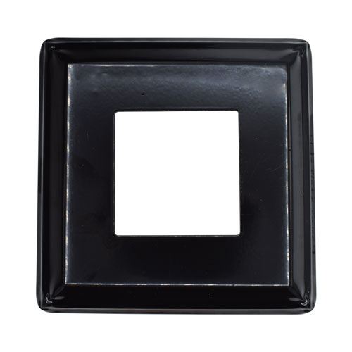 Powder Coated Black Steel Base Plate Cover, Fits 2" Posts