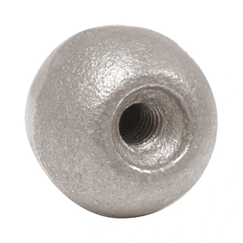 Cast Iron Threaded Ball 1" with Hole