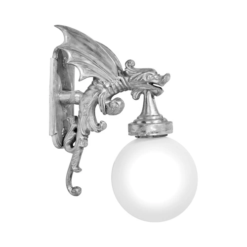 Aluminum Large Gargoyle Sconce. 6-1/2" W, 28" H, Projection 20", Back 6 ...